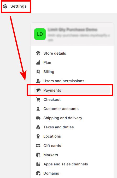 how to add credit card payment method in shopify store