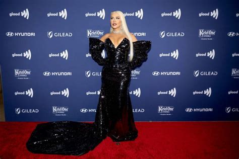 Christina Aguilera Big Breasts Cleavage Glaad Media Awards Hot Celebs Home