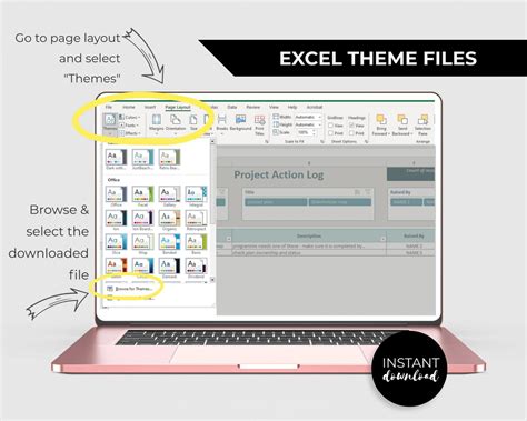 Excel Theme File Pink