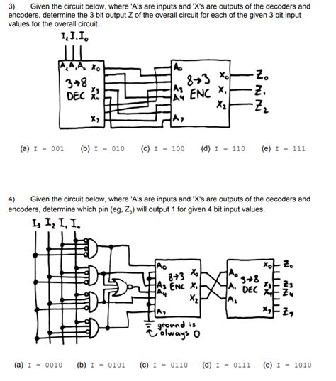 Solved 3 Given The Circuit Below Where A S Are Inputs And Chegg