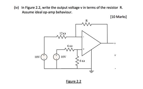 Solved Iv In Figure 22 Write The Output Voltage V In