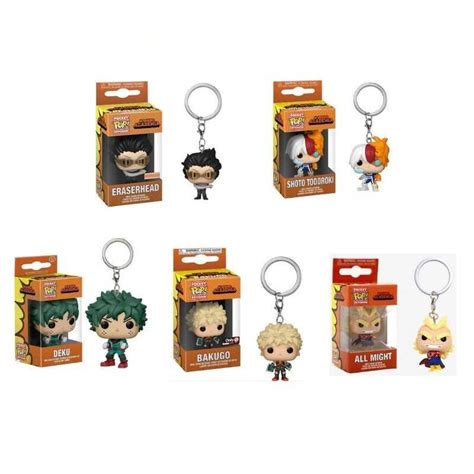 COD Original Box Funko POP Anime My Hero Academia Keychain PVC Bakugo