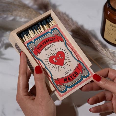 Custom Match Box Wood Etsy