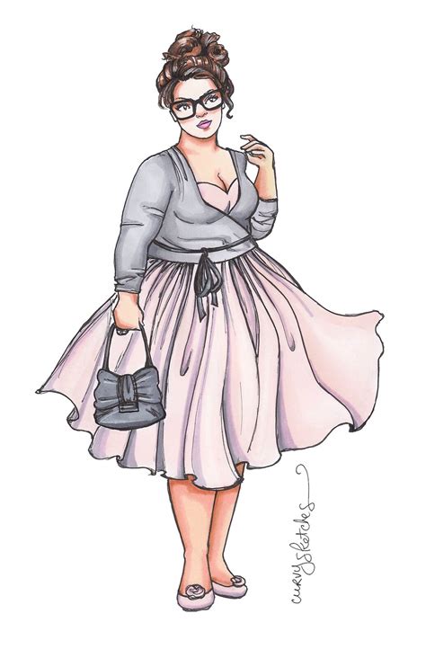 Curvy Girl Drawing Skill