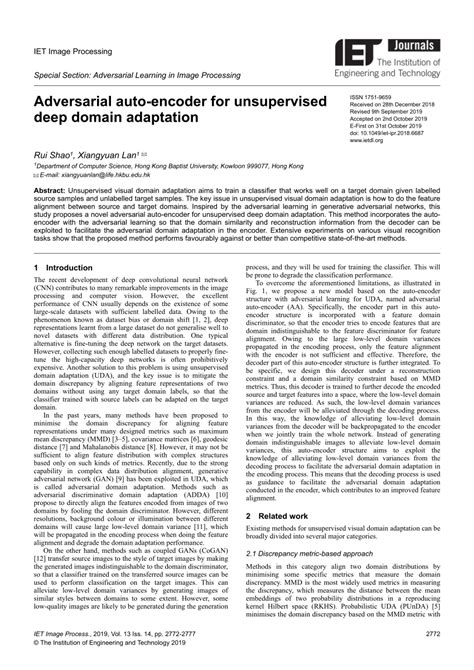 Adversarial Auto Encoder For Unsupervised Deep Domain Adaptation