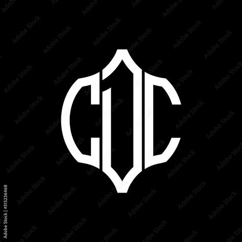 Cdc Letter Logo Cdc Best Black Background Vector Image Cdc Monogram
