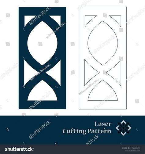 Laser Cnc Cut Pattern Vector Template Stock Vector Royalty Free