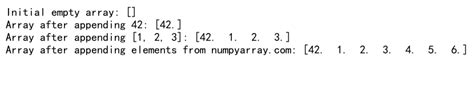 how to efficiently append elements to numpy empty arrays a