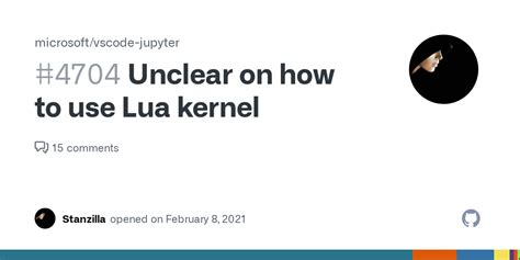 unclear on how to use lua kernel · issue 4704 · microsoft vscode