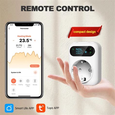 € 35 37 Smart Wifi Socket Thermostat Boiler Fan Plug Incubator Temperature Controller For