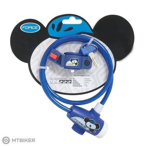 Force Cable Lock 800 Mm 8 Mm Blue Mtbiker Shop