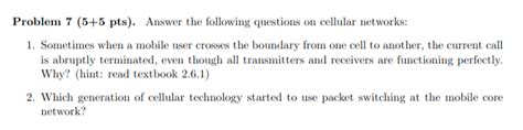 Solved Problem 7 55 Pts Answer The Following Questions