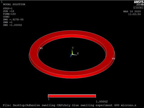 Moisture Absorption Simulation In Adhesive Ring