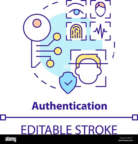 Authentication Concept Icon Stock Vector Image And Art Alamy