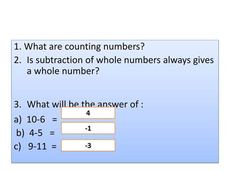 Integers Introduction Ppt