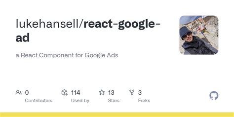 GitHub Lukehansell React Google Ad A React Component For Google Ads