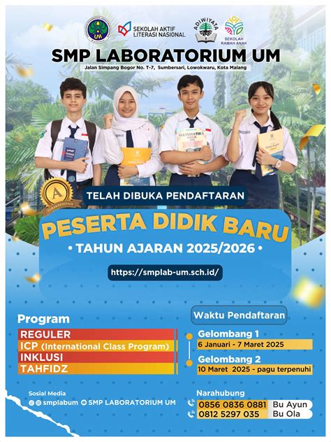 Ppdb Tahun Ajaran 2025 2026 Smp Laboratorium