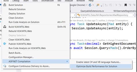 Aspnetoptimize Build Performance For Solution