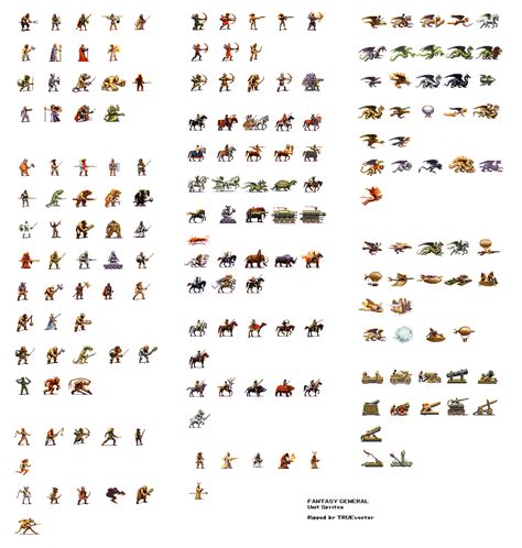 Ms Dos Fantasy General Units The Spriters Resource