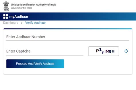 Aadhaar Verification Online Verify Your Aadhaar Card At UIDAI