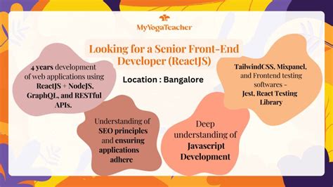 Looking For Senior Frontend Developer Location Bangalore Exp Minimum
