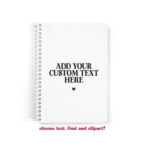 Logo Notebook Lined Notebookspiral Notebookcustom Notebookfloral