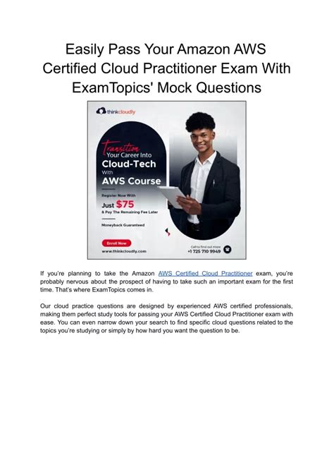 Ppt Easily Pass Your Amazon Aws Certified Cloud Practitioner Exam