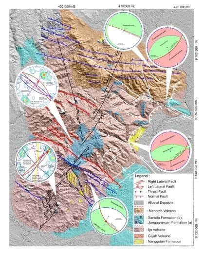 Geological Structures And Stereographic Analysis Of The Structures Download Scientific Diagram