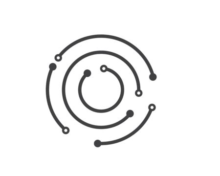 Circuit Board Line Cpu Chip Icon Logo Illustration Vector Vector Microchip Science Pcb PNG