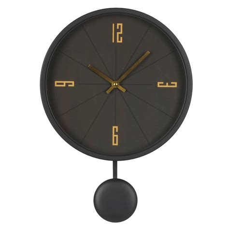 Winwinky Round Shape Wall Handing Modern Pendulum Clock Minimalist