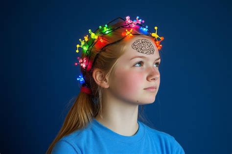 Neural Oscillations Cortical Inhibition And Neuroinformatics Side Profile Of Woman With Glowing