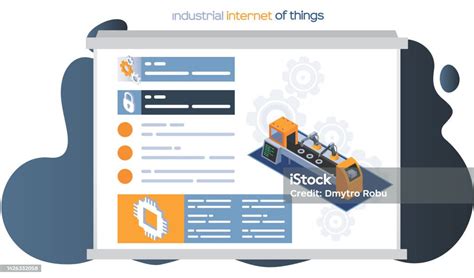 사물의 산업 인터넷 웹 페이지 디자인 기계 및 로봇 팔 자율 생산 감각 지각에 대한 스톡 벡터 아트 및 기타 이미지 감각 지각 감지기 공장 산업 건물 Istock