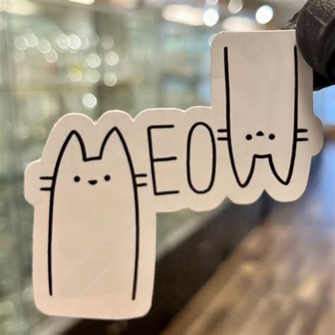 Neya Sticker Shop Meow Nvs Glassworks