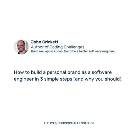 John Crickett On Linkedin 3 Simple Steps To Build A Personal Brand As