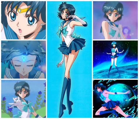 Sailor Moon Crystal Collage Amy Mizuno Ami Mizuno Sailor Mercury