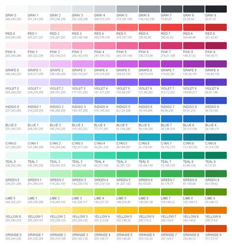 Github Yeunopen Color Color Scheme For Ui Design