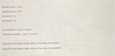 solved double num1 2 0 double num2 4 0 int num3 3