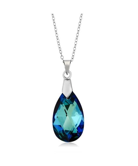 Collection Teardrop Necklace Swarovski Crystals Cl12hhqgk2x