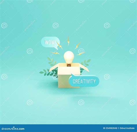 Idea Or Innovation 3d Illustration Creative Idea Stock Illustration Illustration Of Internet