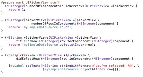 guida objective c uitabbarcontroller uitextfield uipickerview