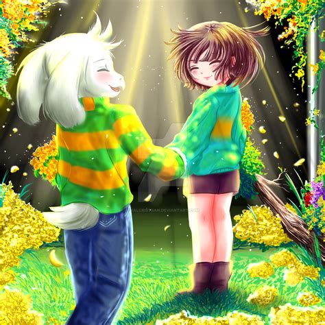 Chara And Asriel By Valcristsan On Deviantart