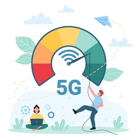 Premium Vector 5g Network Broadband Internet Connection Speed