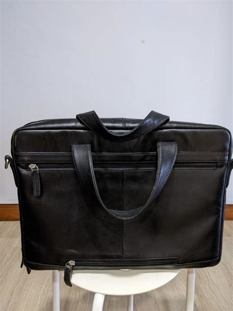 Ecco Soft Leather Briefcase Black Mens Fashion Bags Briefcases On Carousell