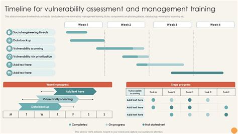 Timeline For Vulnerability Assessment And Management System Vulnerability Assessment
