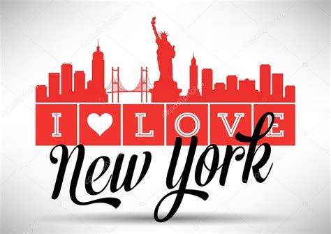 I Love New York Typographie Design Image Vectorielle Par Kursatunsal