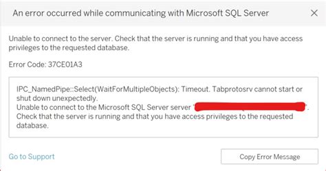 Error Code 37ce01a3 In Tableau Desktop 202015