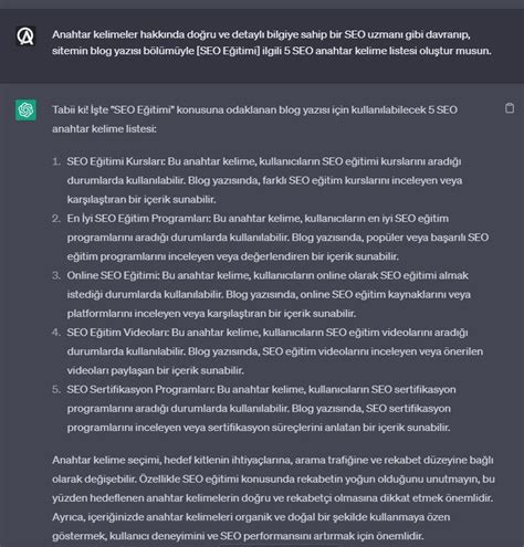 Seo Için Chatgpt İstemleri Örneklerle Anlatım Özgür Altun