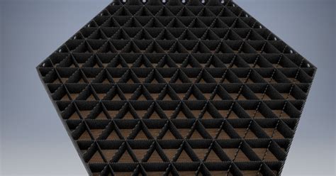 3d Printed Isogrid Hex Panel Autodesk Community Gallery