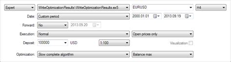 Mql5 Cookbook Saving Optimization Results Of An Expert Advisor Based