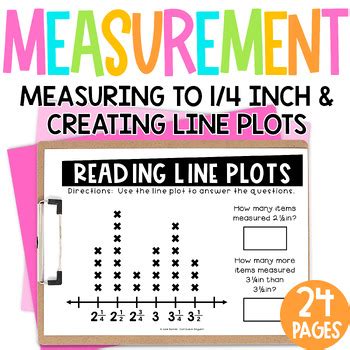 3rd Grade Line Plots With Fractions Worksheets And Exit Tickets 3 MD 4